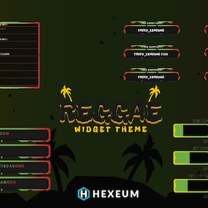 Reggae Twitch Overlay Package for Obs/tropical/island/jamaican/calm ...