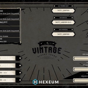 Vintage Old Animated Stream Overlay Package - Etsy
