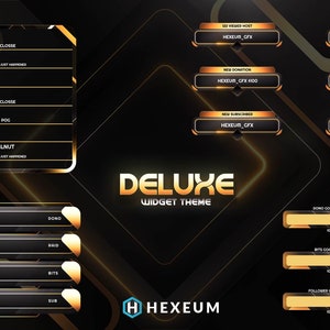 3D Gold | Animated Twitch Overlay : Webcam, Screens, Panels, Alerts ...