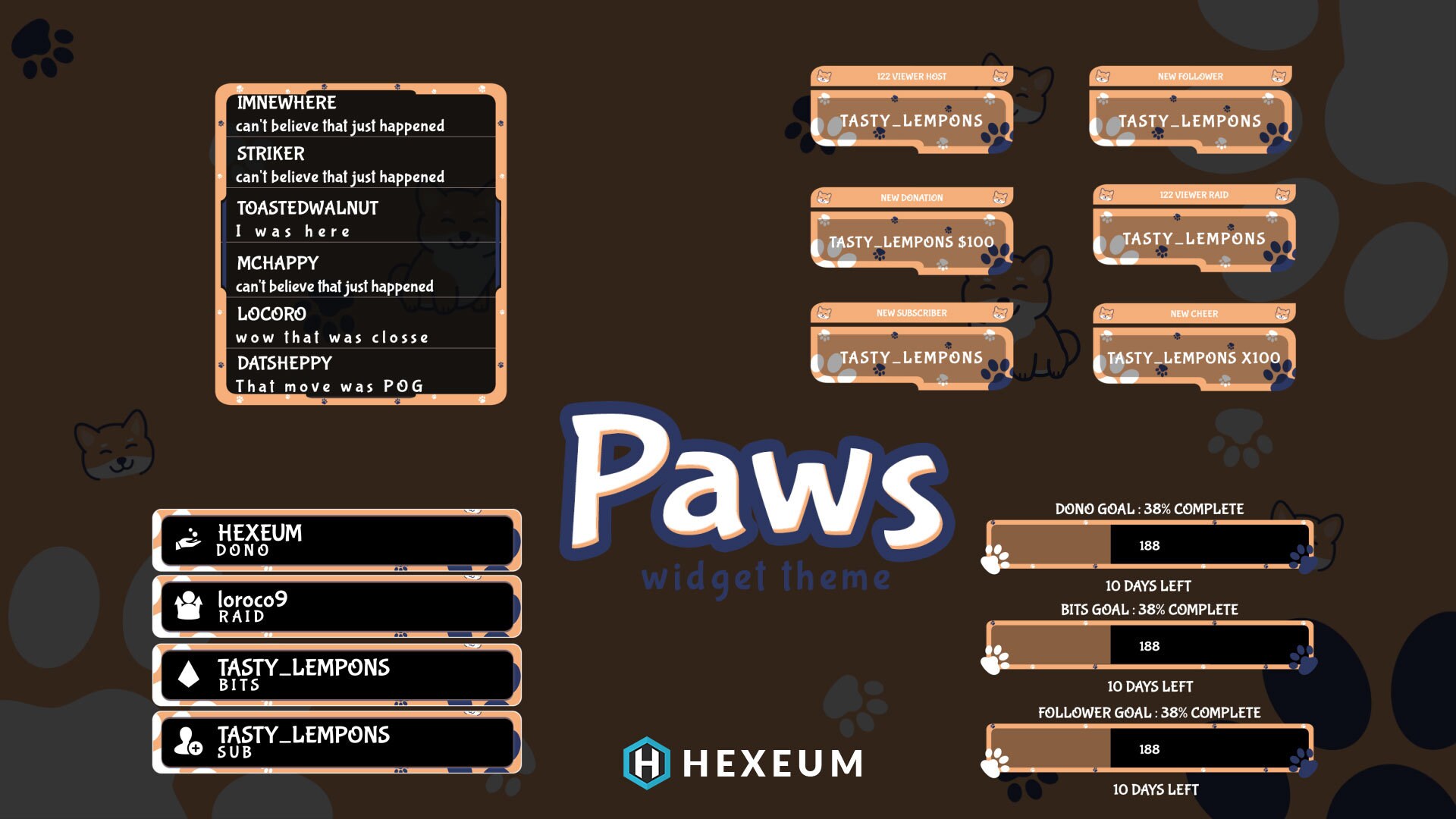 Cute Dog Twitch Overlay Package for Obs/paws/shiba Inu/beige/aesthetic ...