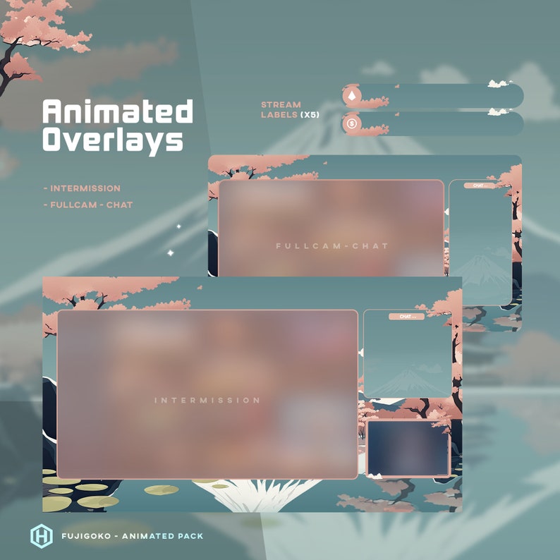 Kawaii Sakura Stream Package/transition/japan/floral/pink/landscape ...