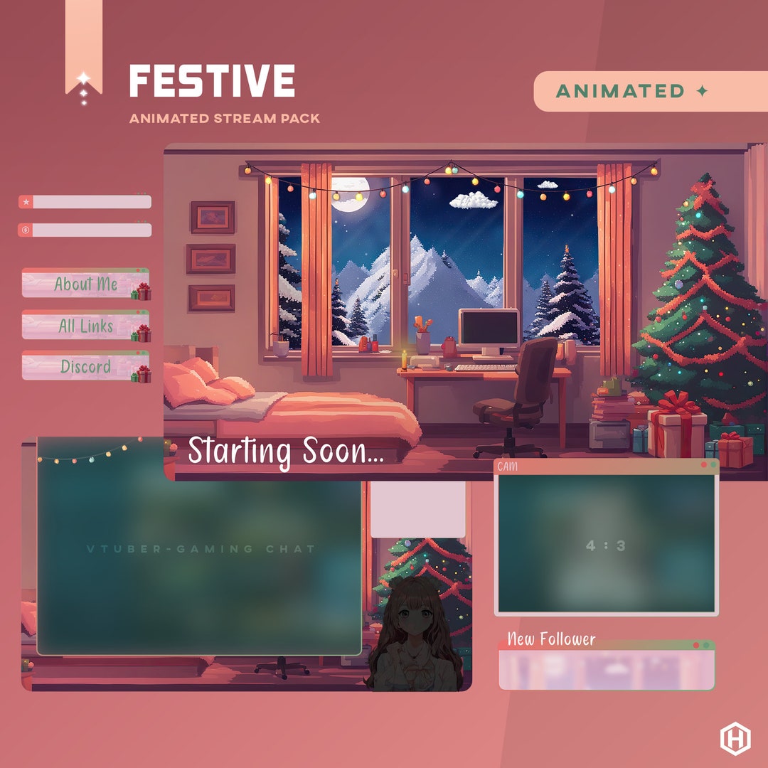 Cozy Christmas Stream Package/transition/panels/twitch Set/stream ...