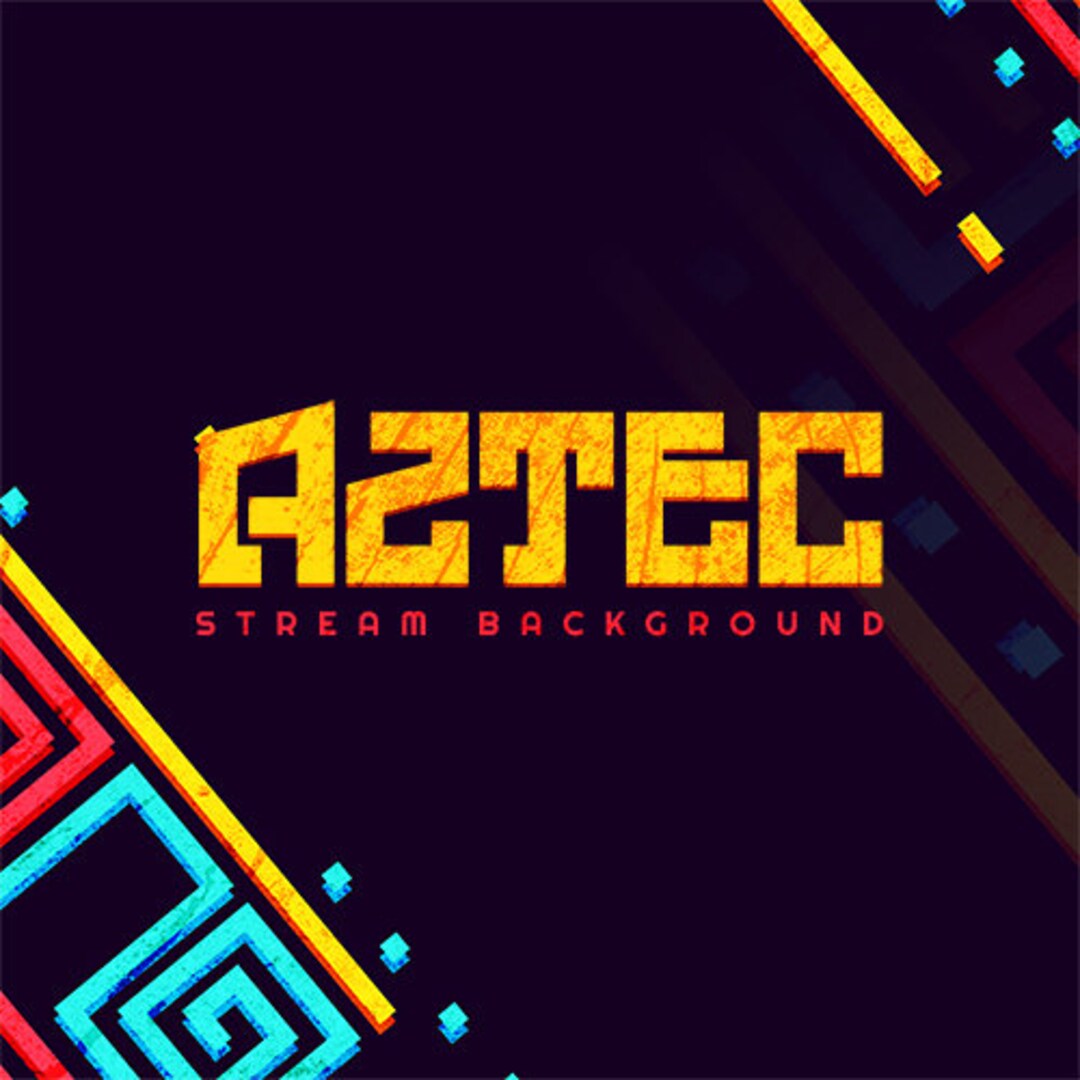 Aztec Vtuber Background for Streaming/animated/looped/seamless/ - Etsy