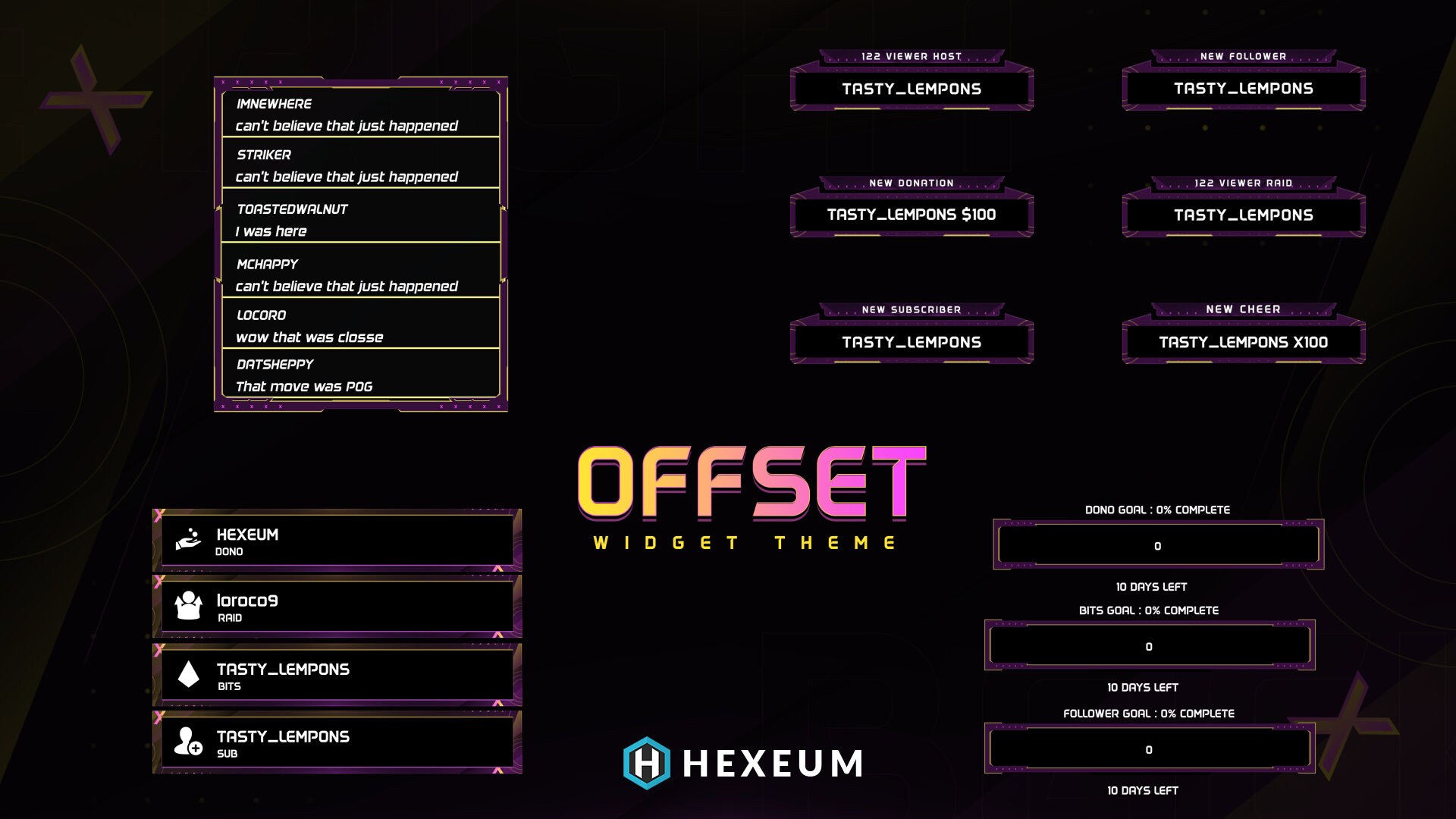 Multicolored Twitch Overlay Package : Webcam, Screens, Panels, Alerts ...