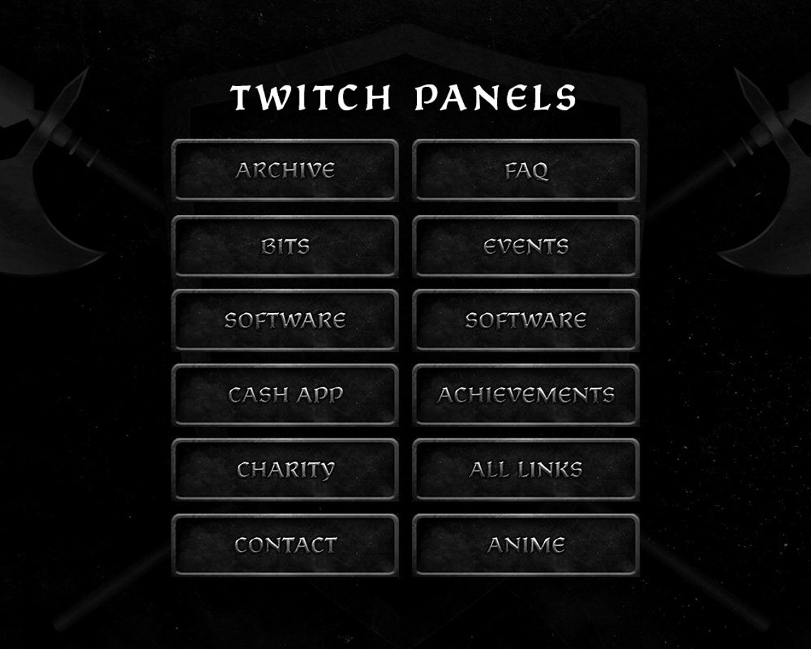 Medieval Twitch Overlay Package for Obs/skyrim/dark Souls/ancient/rpg ...