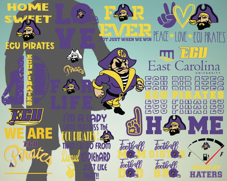 ECU Pirates svg dxf png ECU Pirates svg bundle NCAA svg | Etsy