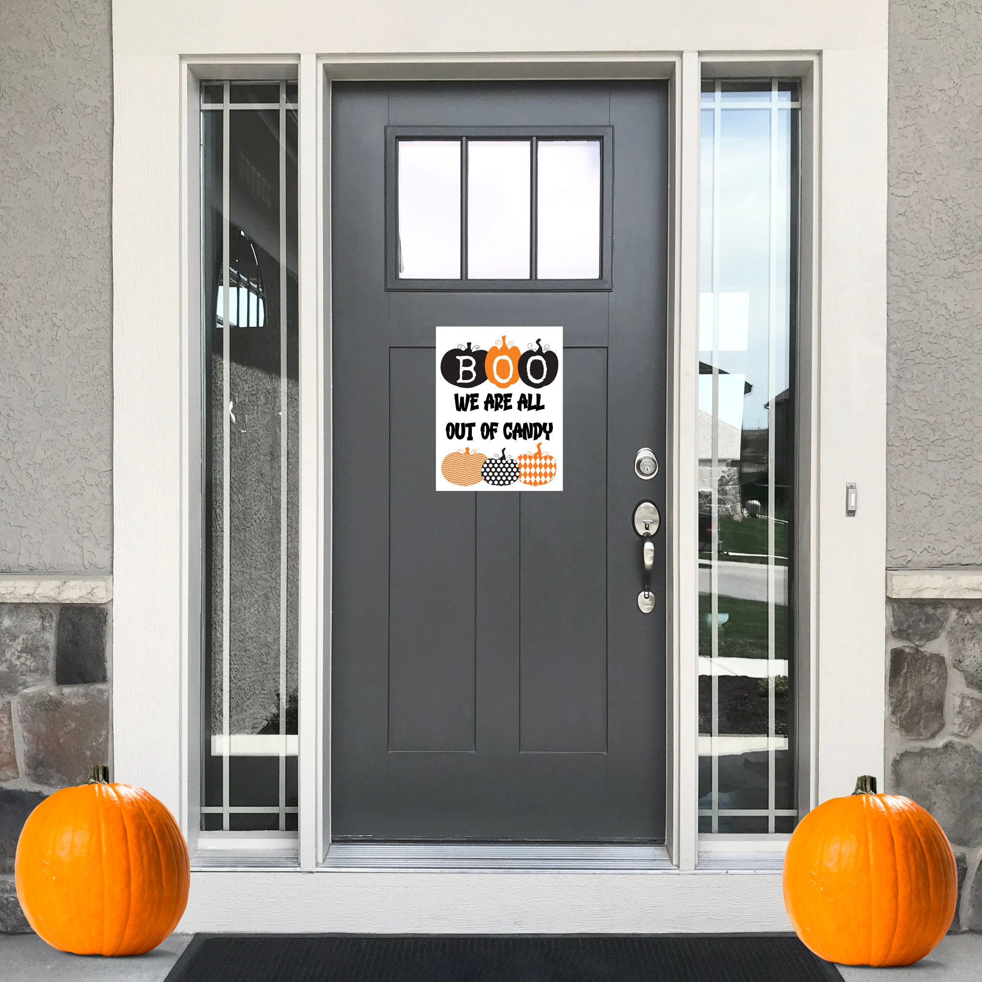 Boo Out of Candy Door Sign No More Candy Sign Halloween - Etsy