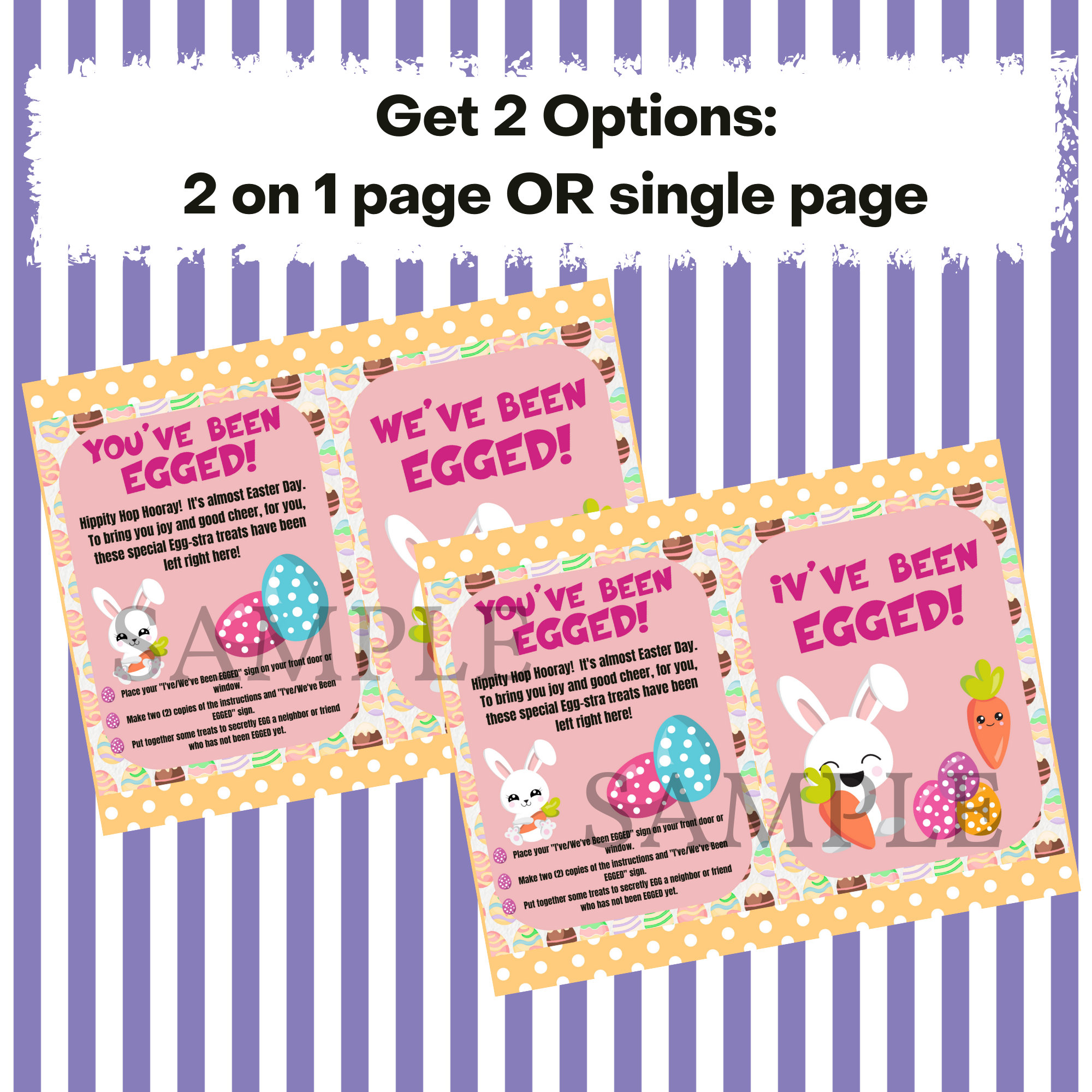 You've Been EGGED, We've Been Egged, 2 FREE Bonus Coloring Sheets, Ding ...