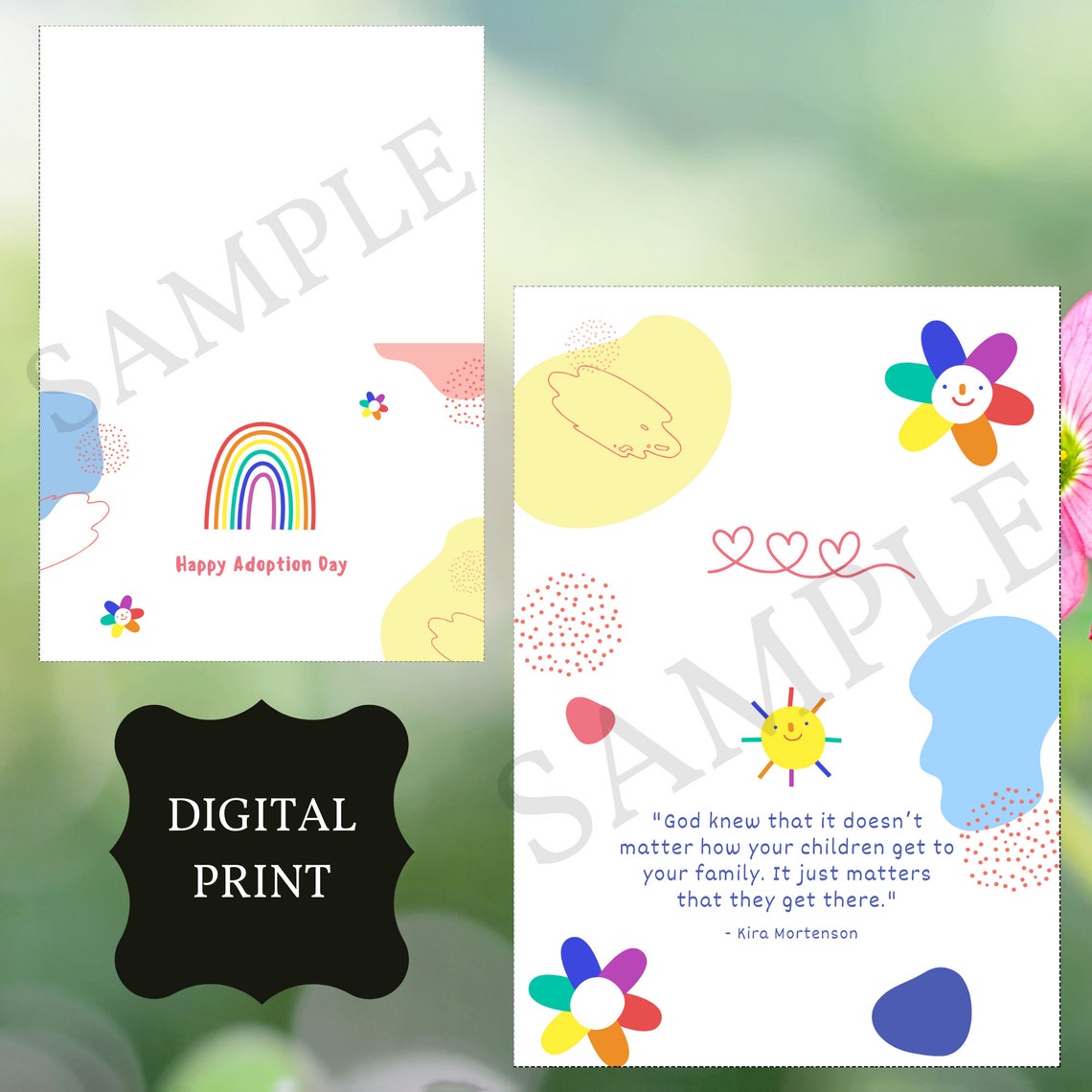 Happy Adoption Day Greeting Card, Adoption Card, Digital Print, Gotcha ...