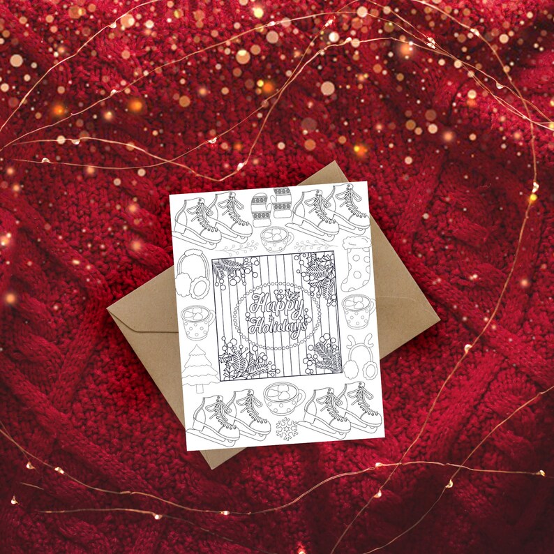 Christmas Coloring Pages, Holiday Activity Sheets (digital Print) - Etsy