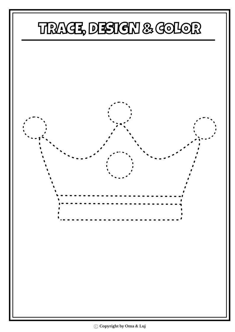 Tracing Worksheets for Girls: Preschool Workbook (digital Download) - Etsy