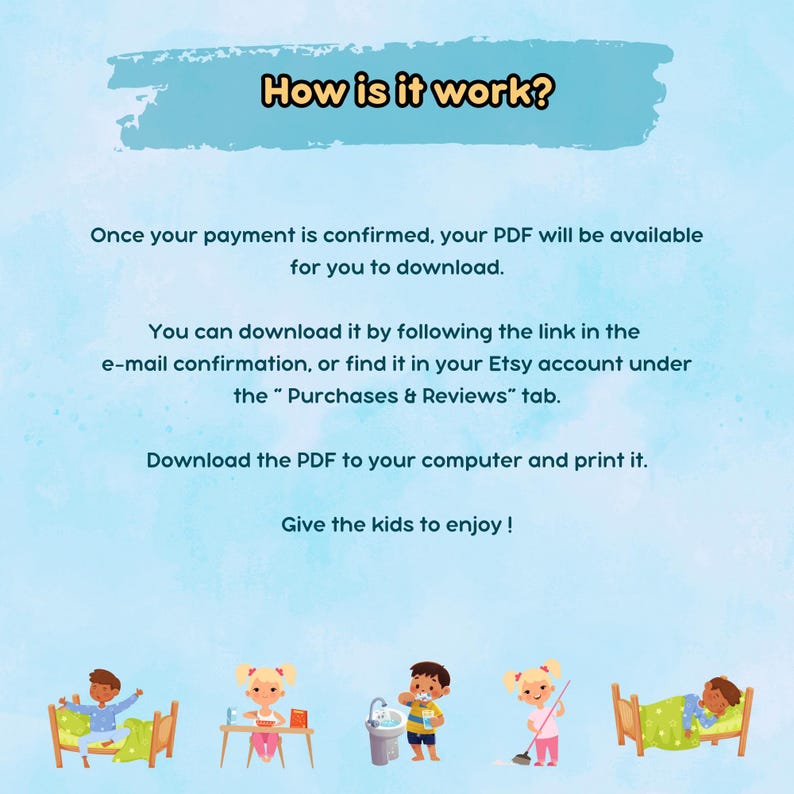 Kids Daily Routine Checklist: Chore Chart & Homeschool Planner ...