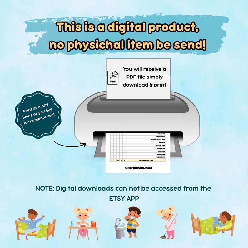 Kids Daily Routine Checklist: Chore Chart & Homeschool Planner ...