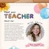 Editable Meet the Teacher Template, Pastel New Teacher Intro Printable ...