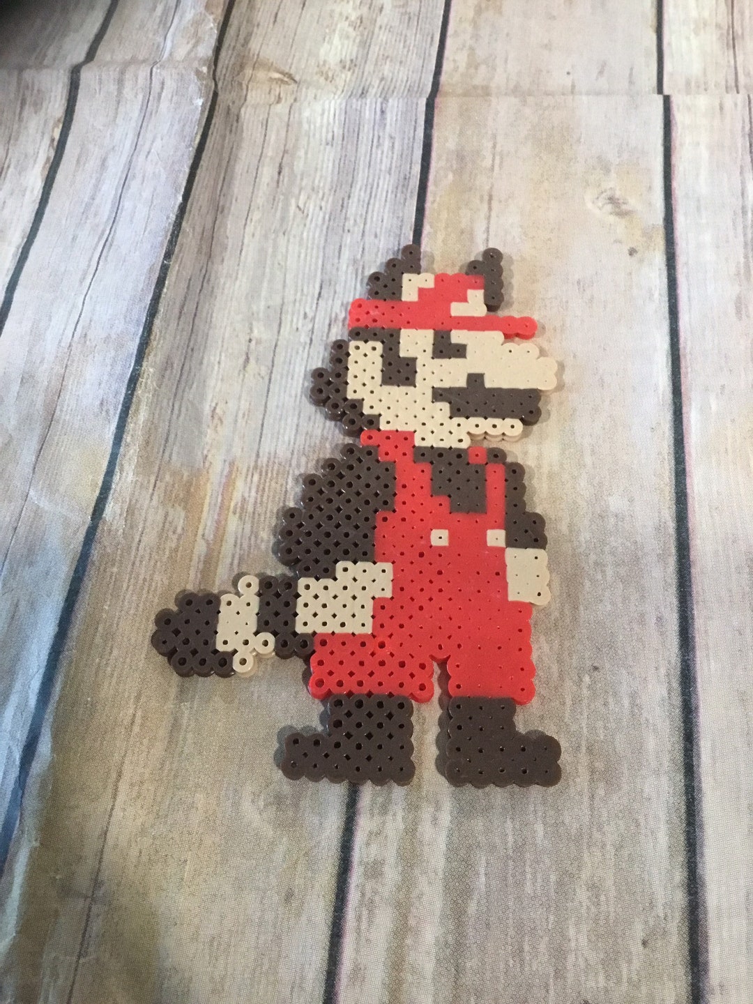 Raccoon Mario (super Mario Bros 1 Style) Perler Bead Design - Etsy