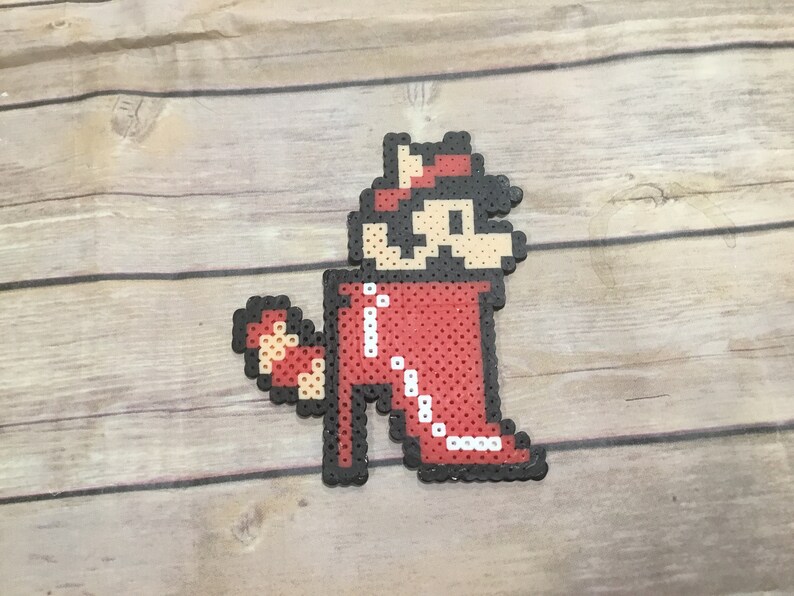 Raccoon Heel Mario Perler Bead Design - Etsy