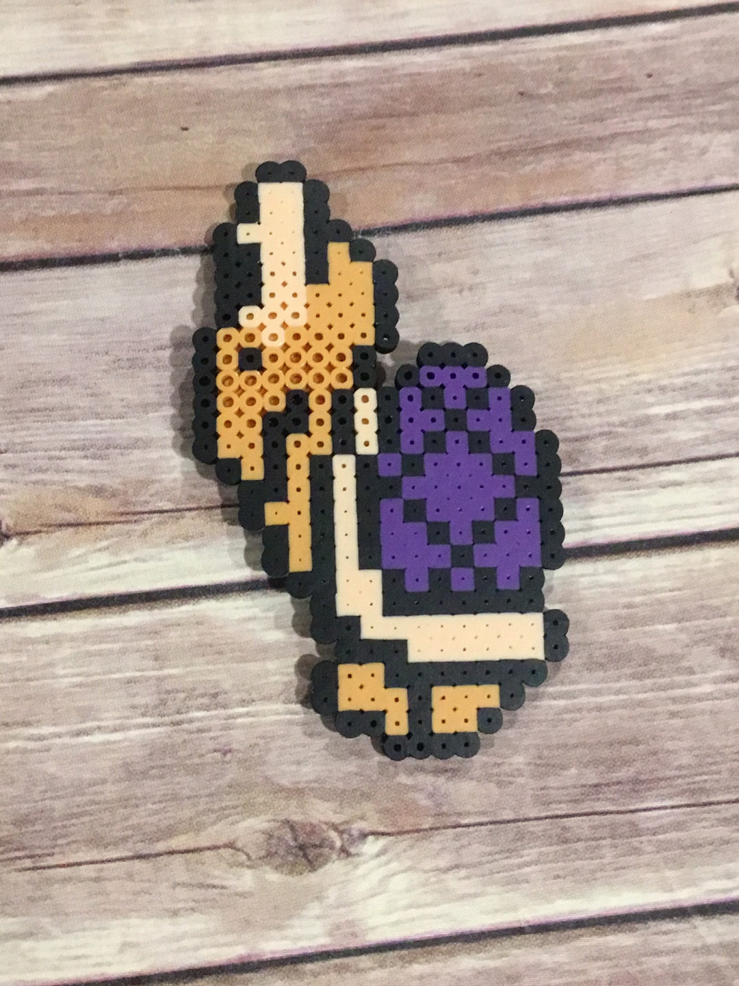 Super Mario Bros. Koopa Troopa With Purple Shell Perler Bead Design - Etsy