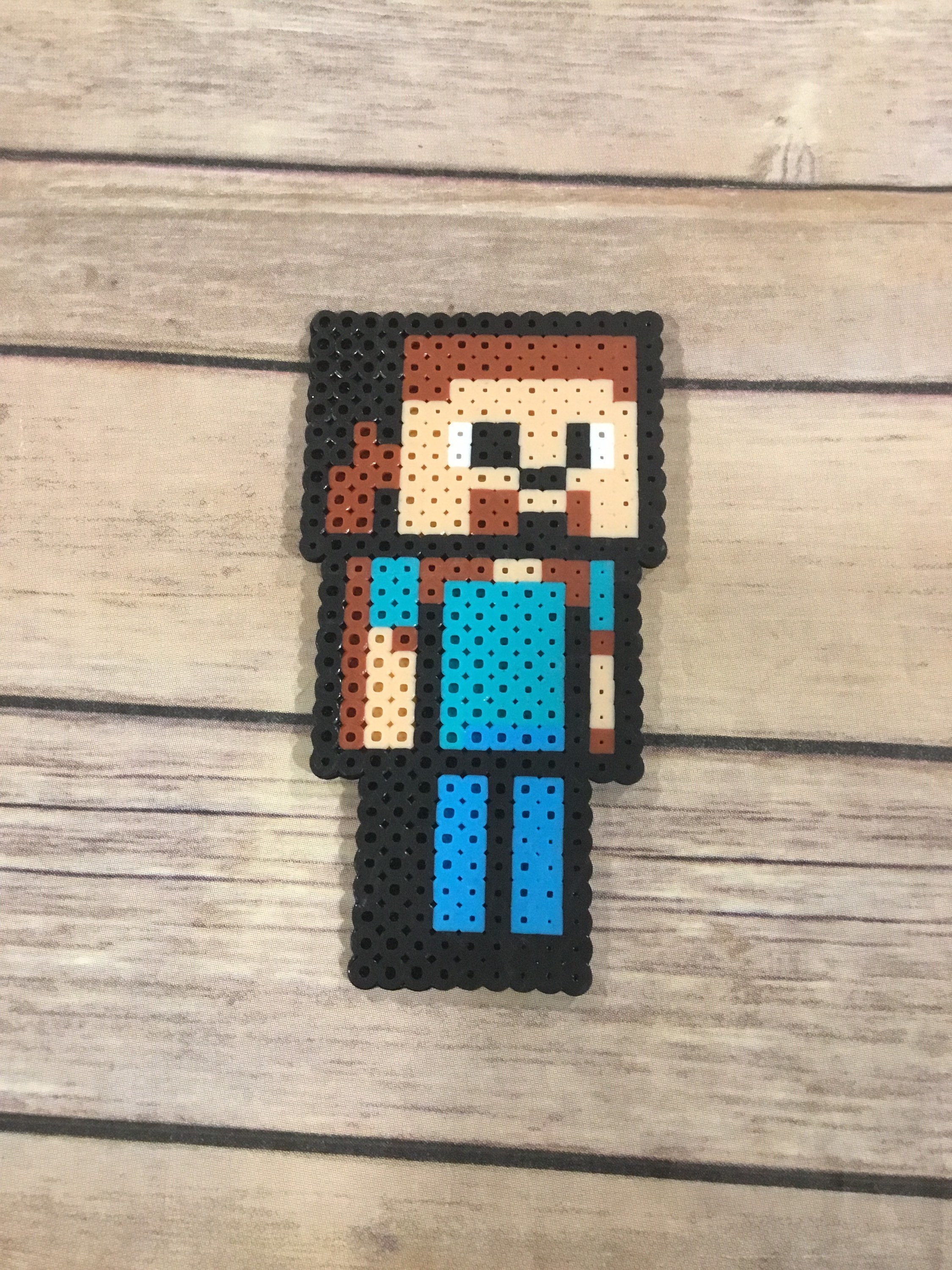 Rainbow Loom Minecraft Steve