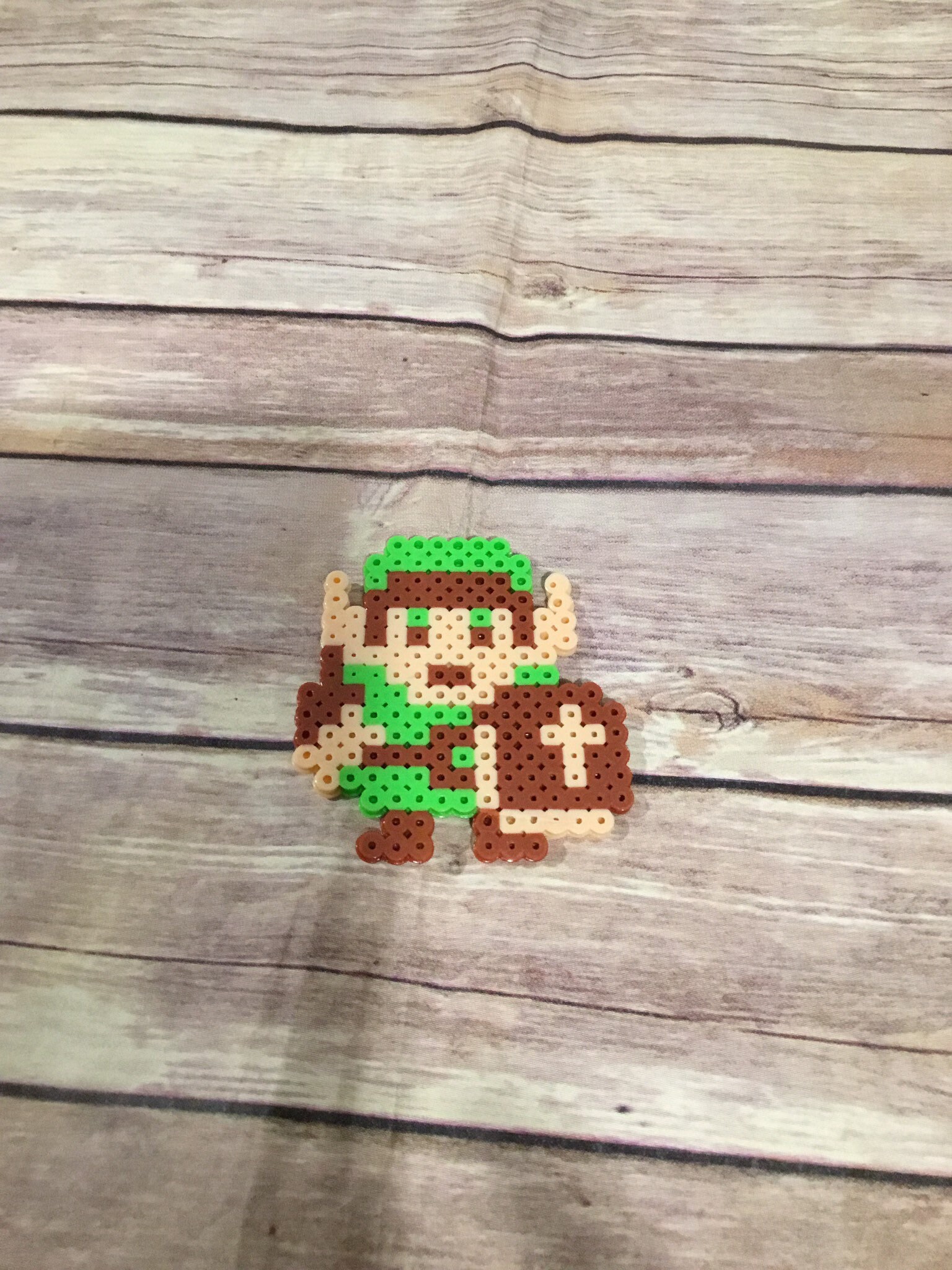Legend of Zelda Link Holding Shield Perler Bead Design - Etsy UK