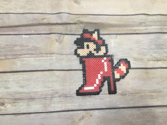 Raccoon Heel Mario Perler Bead Design | Etsy Ireland