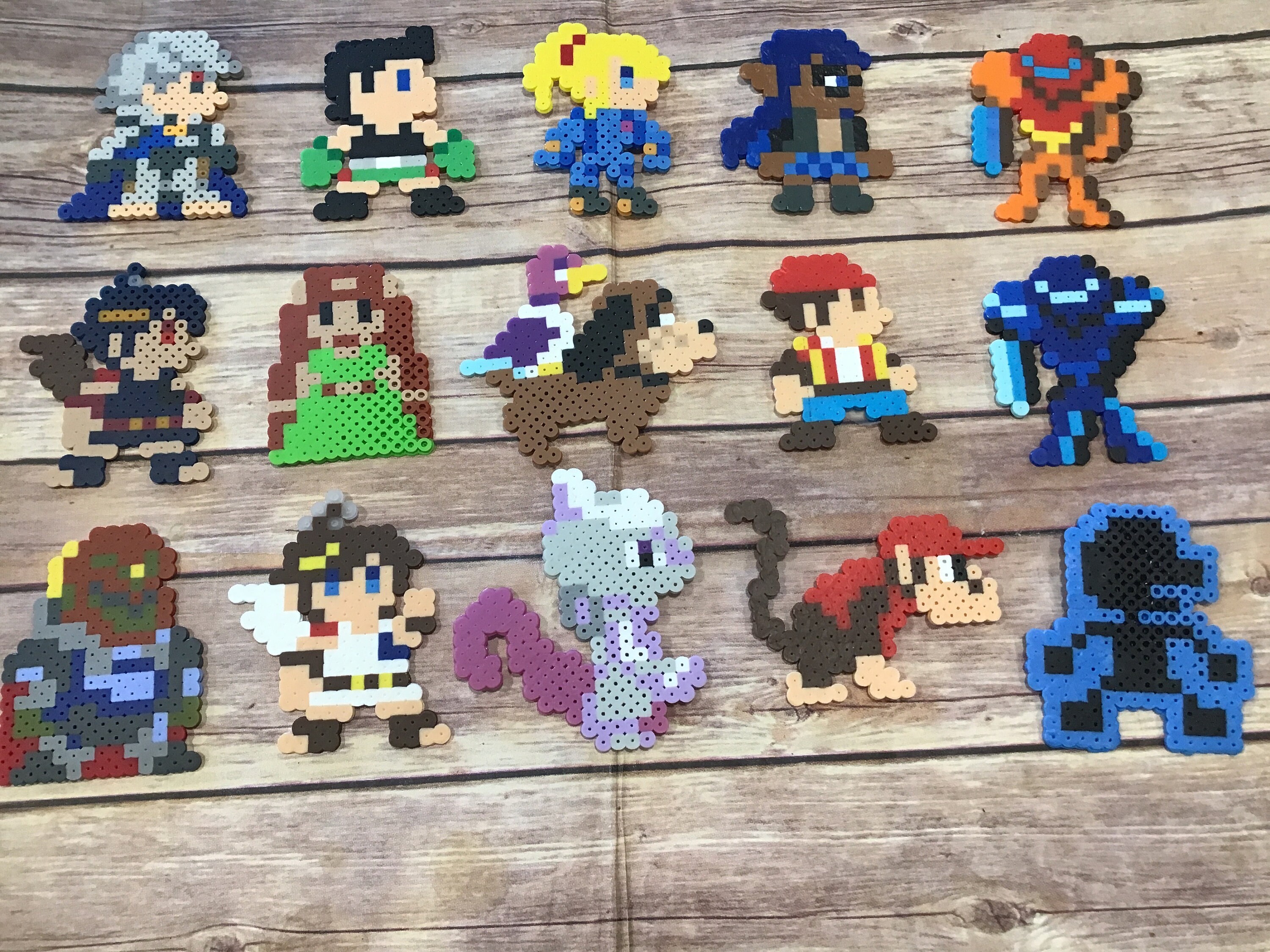 Lot of Smash Ultimate Characters Perler Beads - Etsy