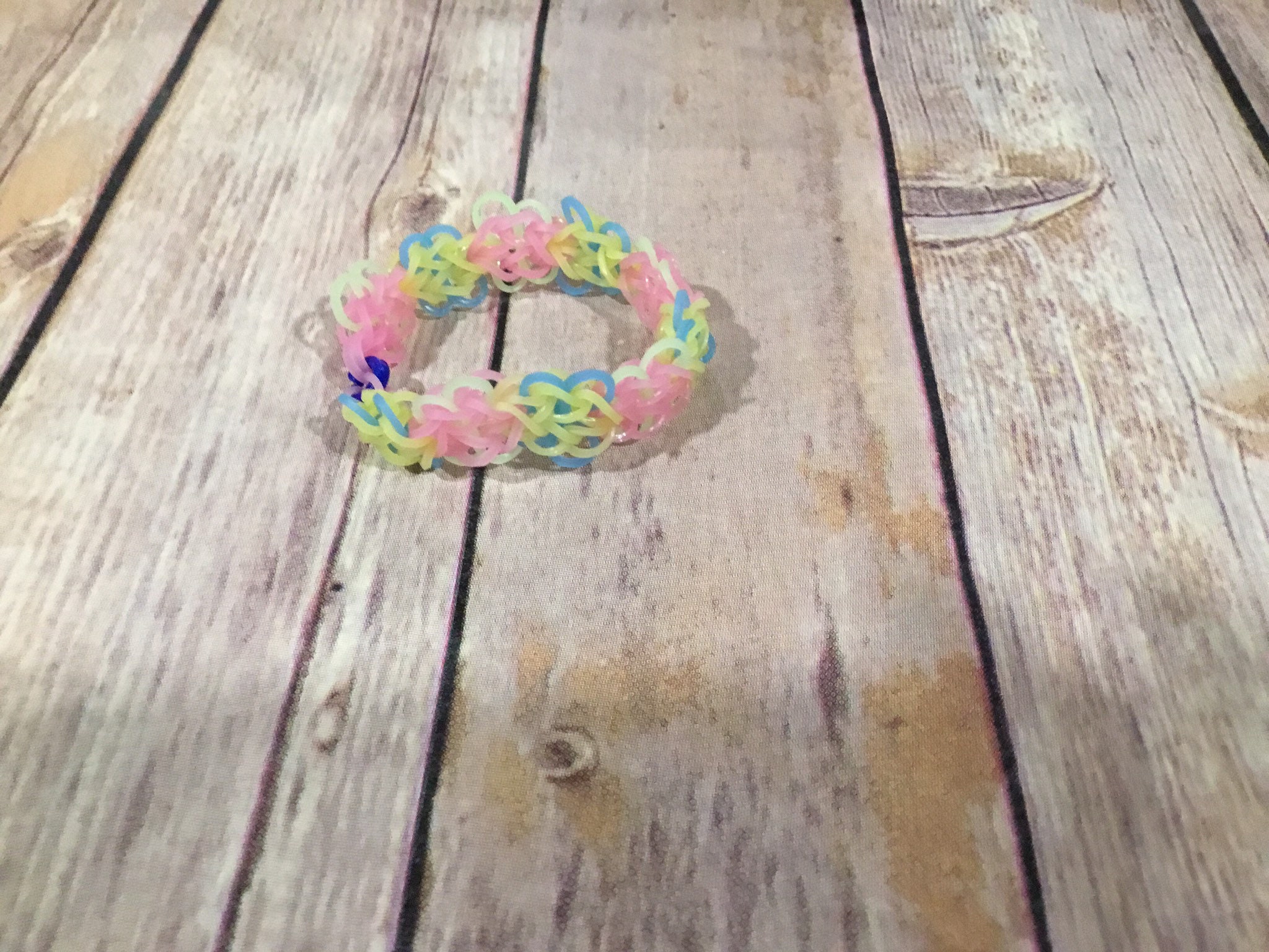 Set of Five Rainbow Loom Butterfly Blossoms Bracelets. - Etsy