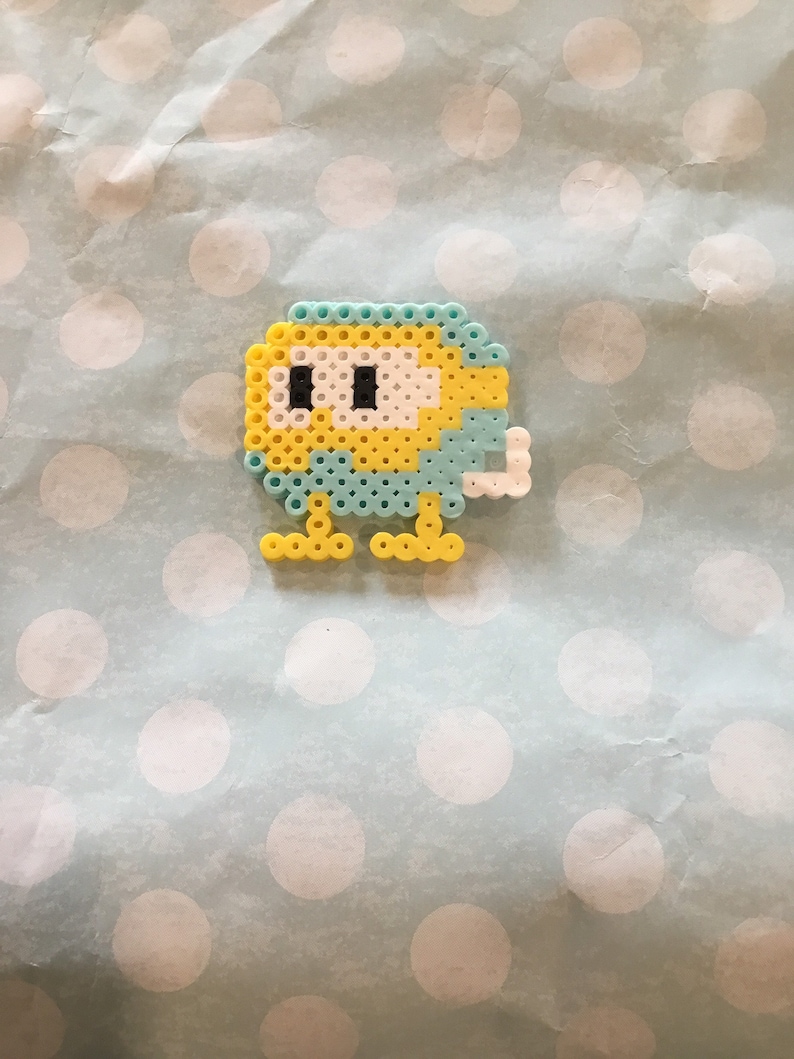 Blue Monster Perler Bead Design - Etsy
