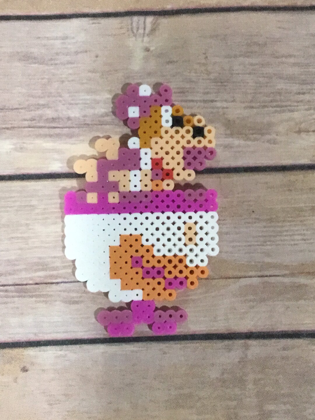 Super Mario Bros. Wendy Koopa Perler Bead Design - Etsy