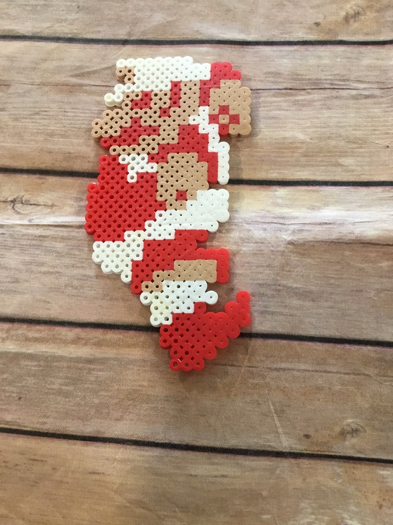 Super Mario Bros. Super Fire Mario Skidding Perler Bead Design - Etsy
