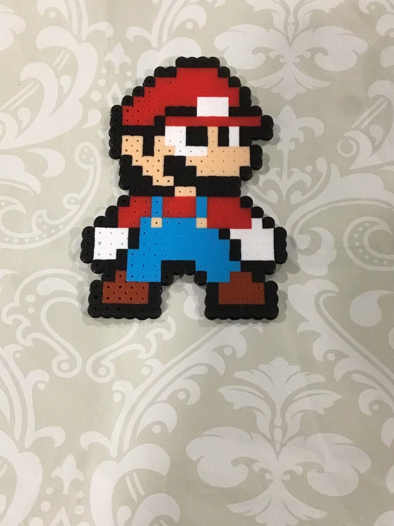 Super Smash Bros. Ultimate Mario Perler Bead Design - Etsy