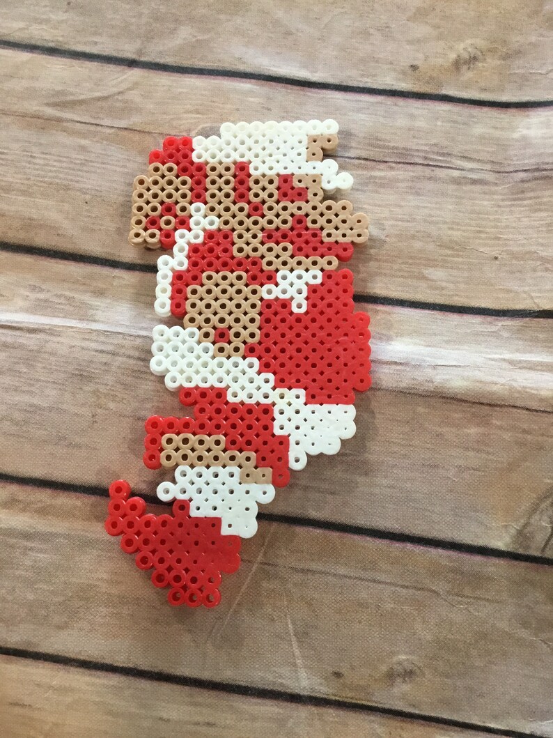 Super Mario Bros. Super Fire Mario Skidding Perler Bead Design - Etsy