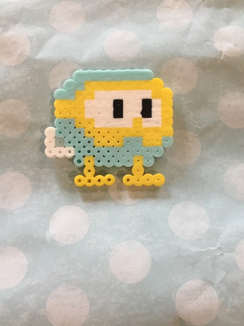 Blue Monster Perler Bead Design - Etsy