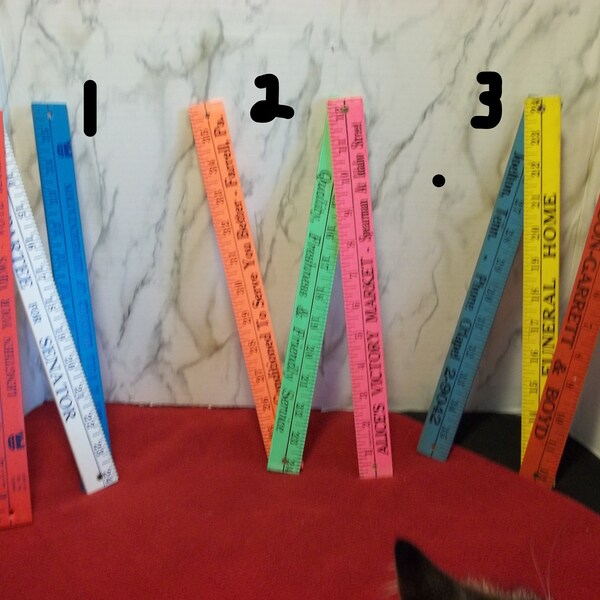 Folding Wood Ruler - Etsy