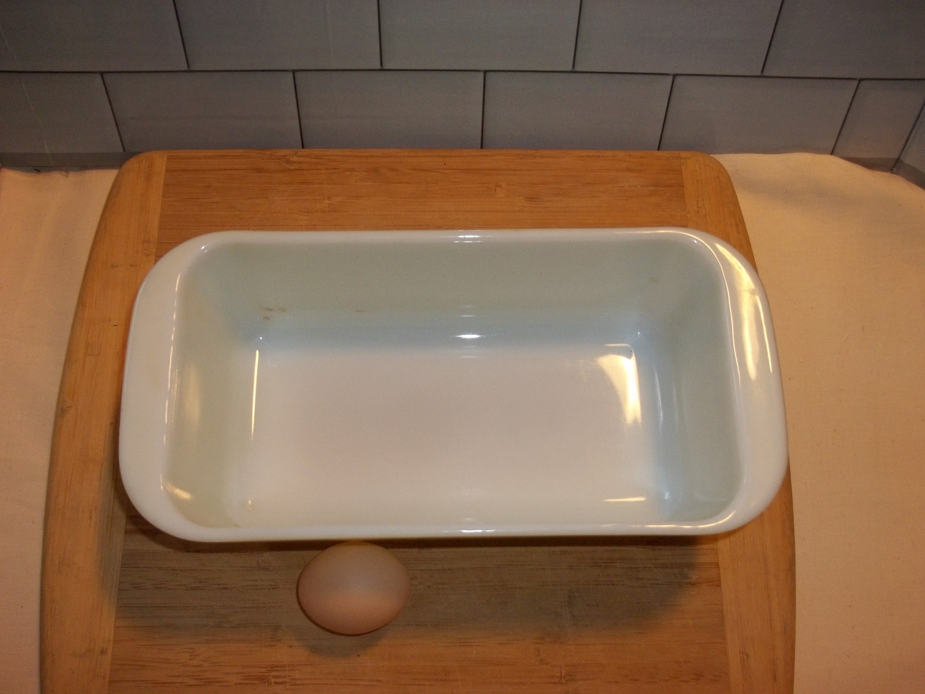 Pyrex Bread Pan Retro MCM Vintage Lemon Yellow Lime Green Glass ...