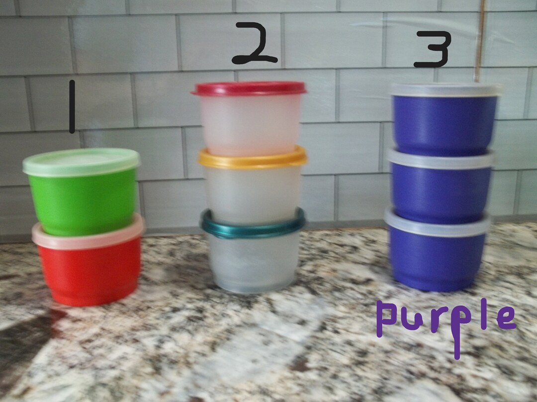 Snack Cups Storage Lunch Vintage Tupperware YOUR CHOICE Set 1229 - Etsy