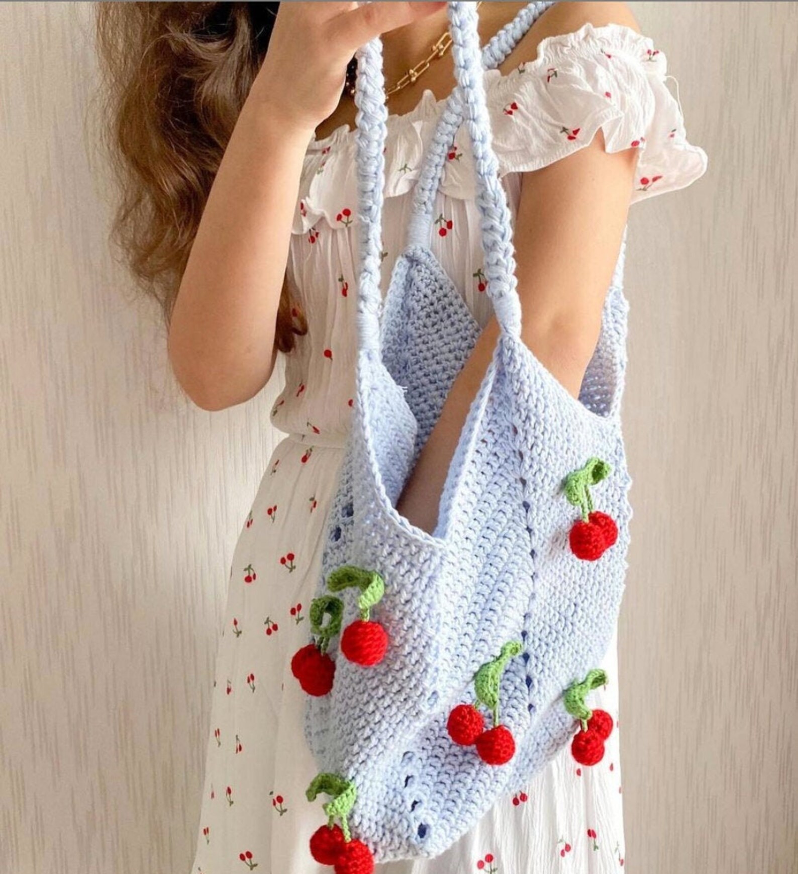 Crochet Cherry Bag - Etsy