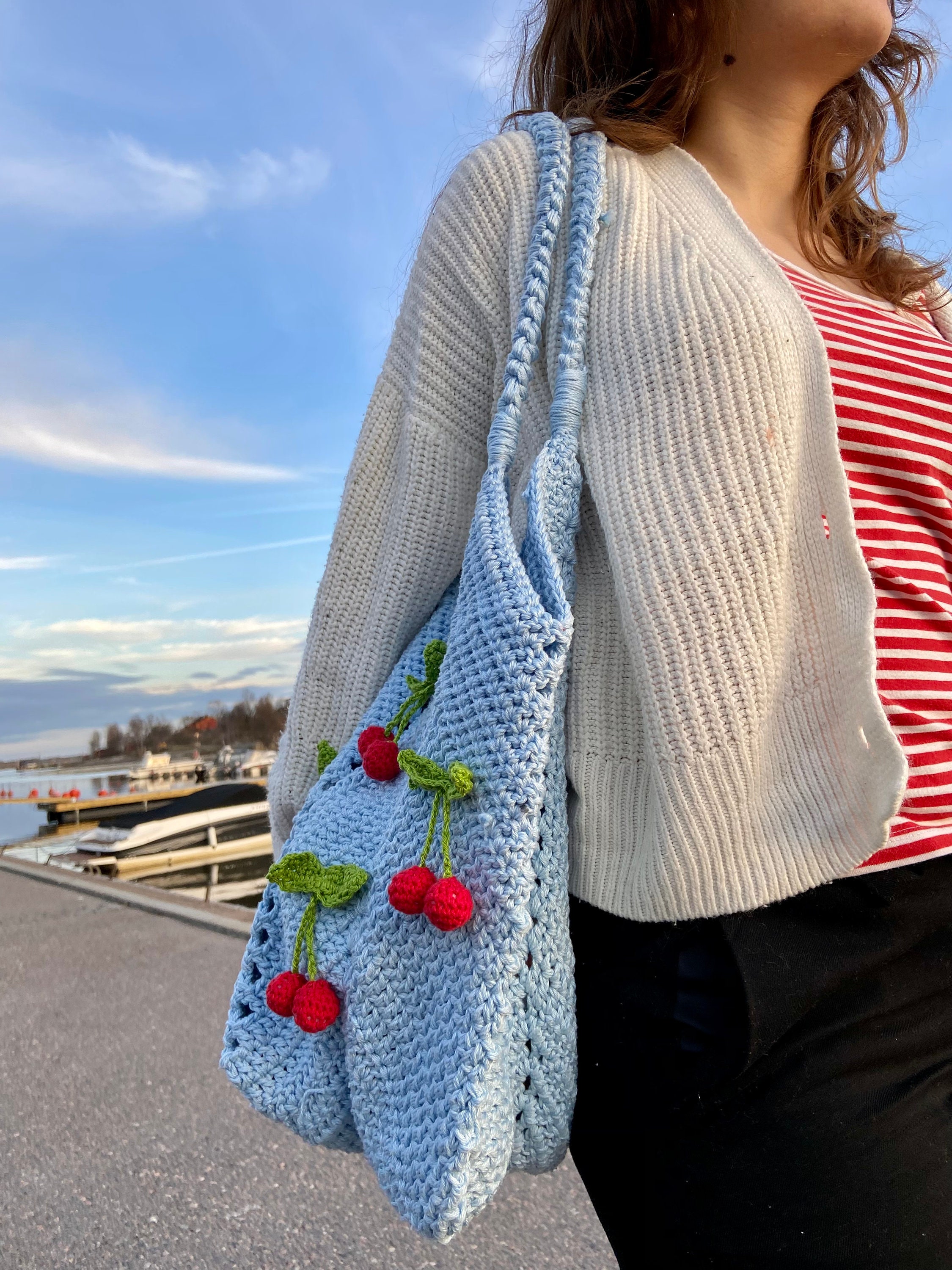 Crochet Cherry Bag - Etsy