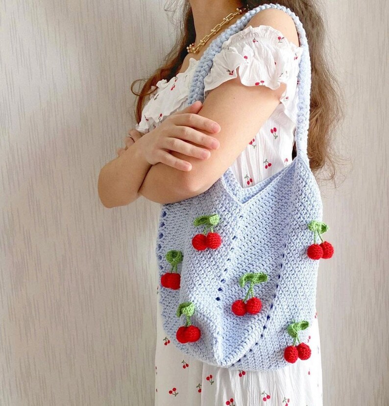 Crochet Cherry Bag - Etsy
