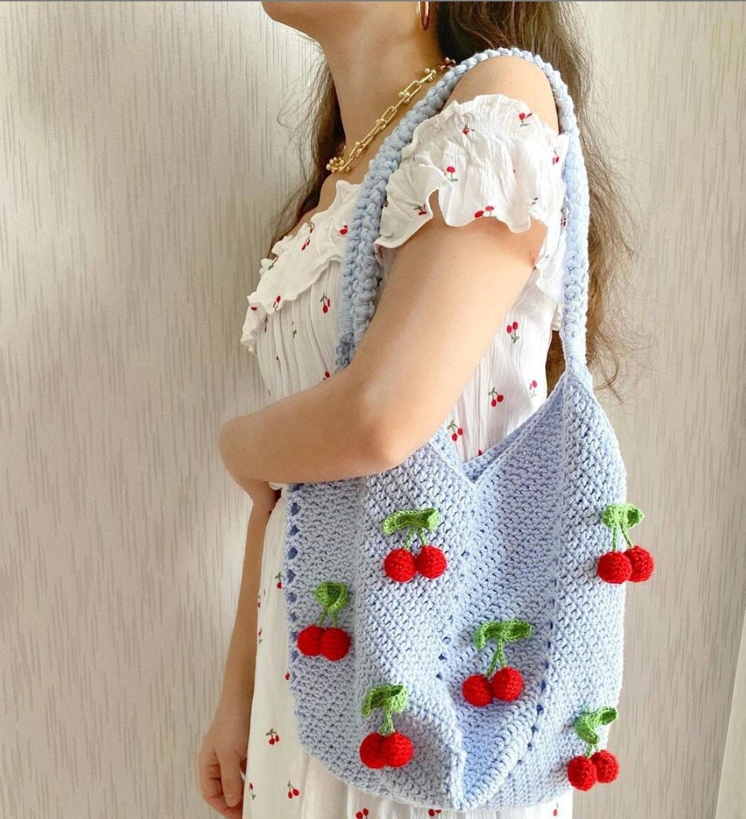 Crochet Cherry Bag - Etsy