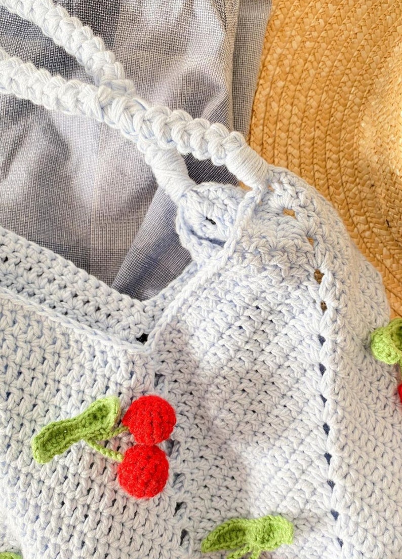 Crochet Cherry Bag - Etsy