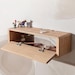 Storage Shelf and Cord Organizer, Wooden Cord Box, Floating Cable Box ...