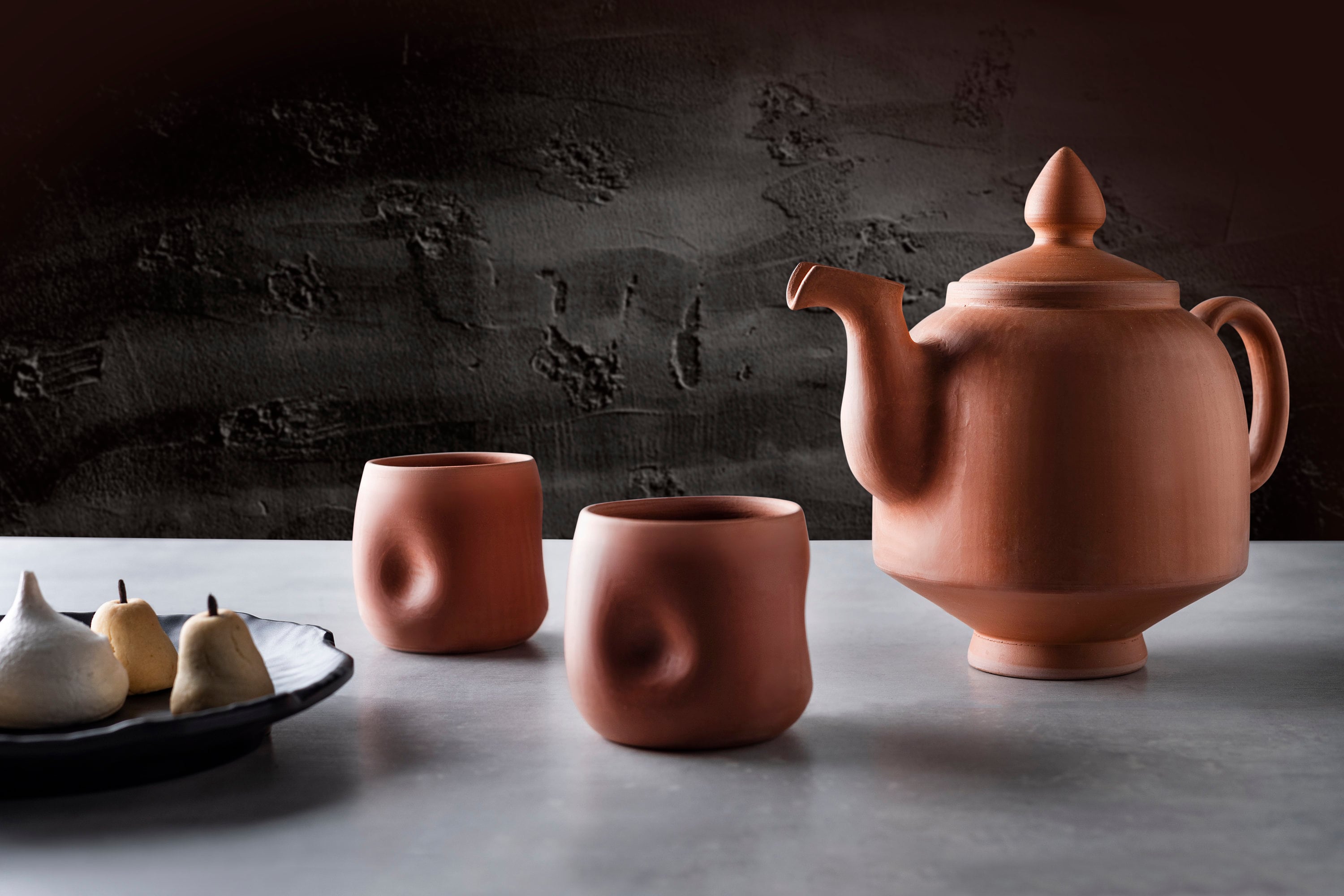 Ceramic Teapot Set With Cups Pottery Tea Set With Teapot - Etsy