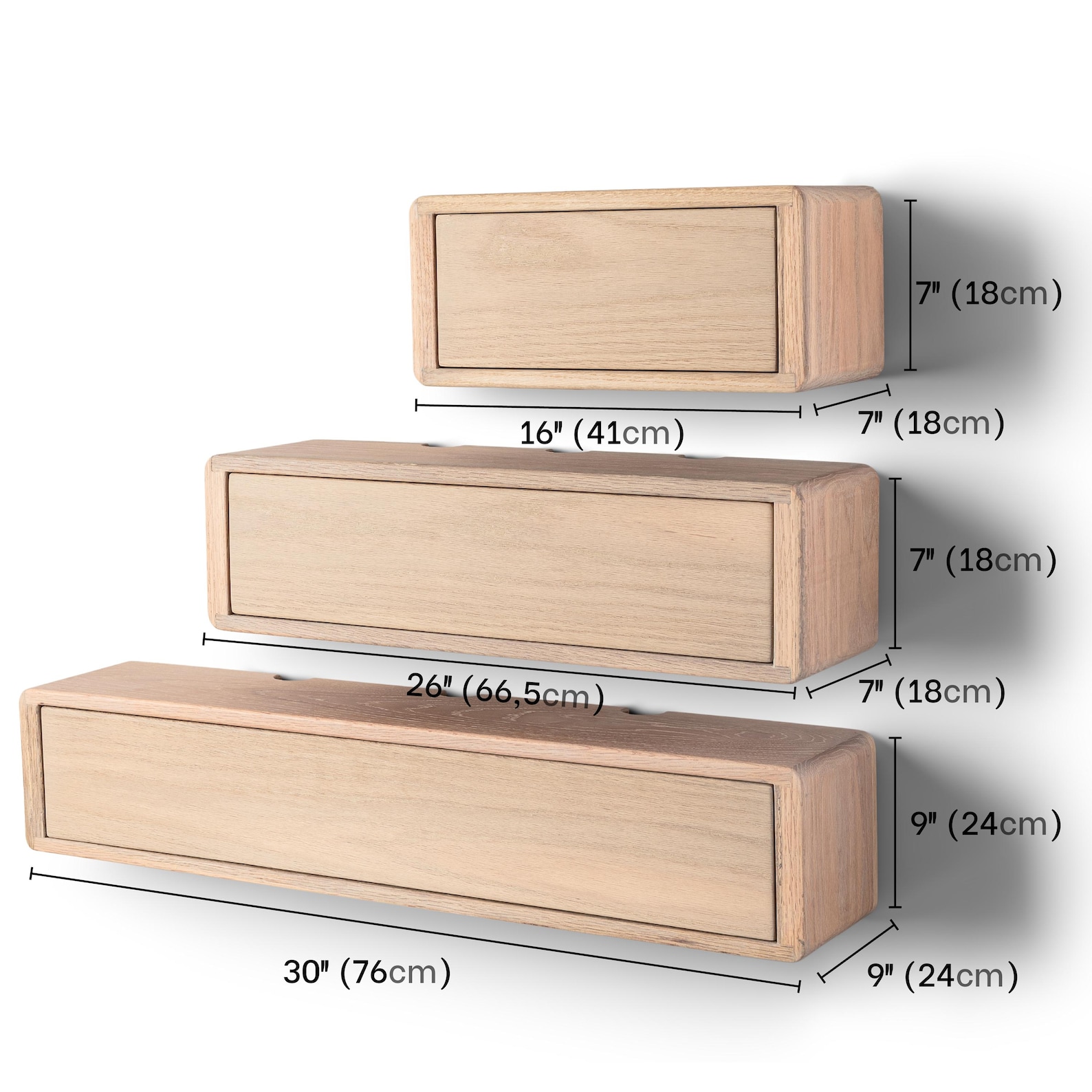 Oak Cord Box, Storage Shelf and Cord Organizer, Wooden Cord Box for ...