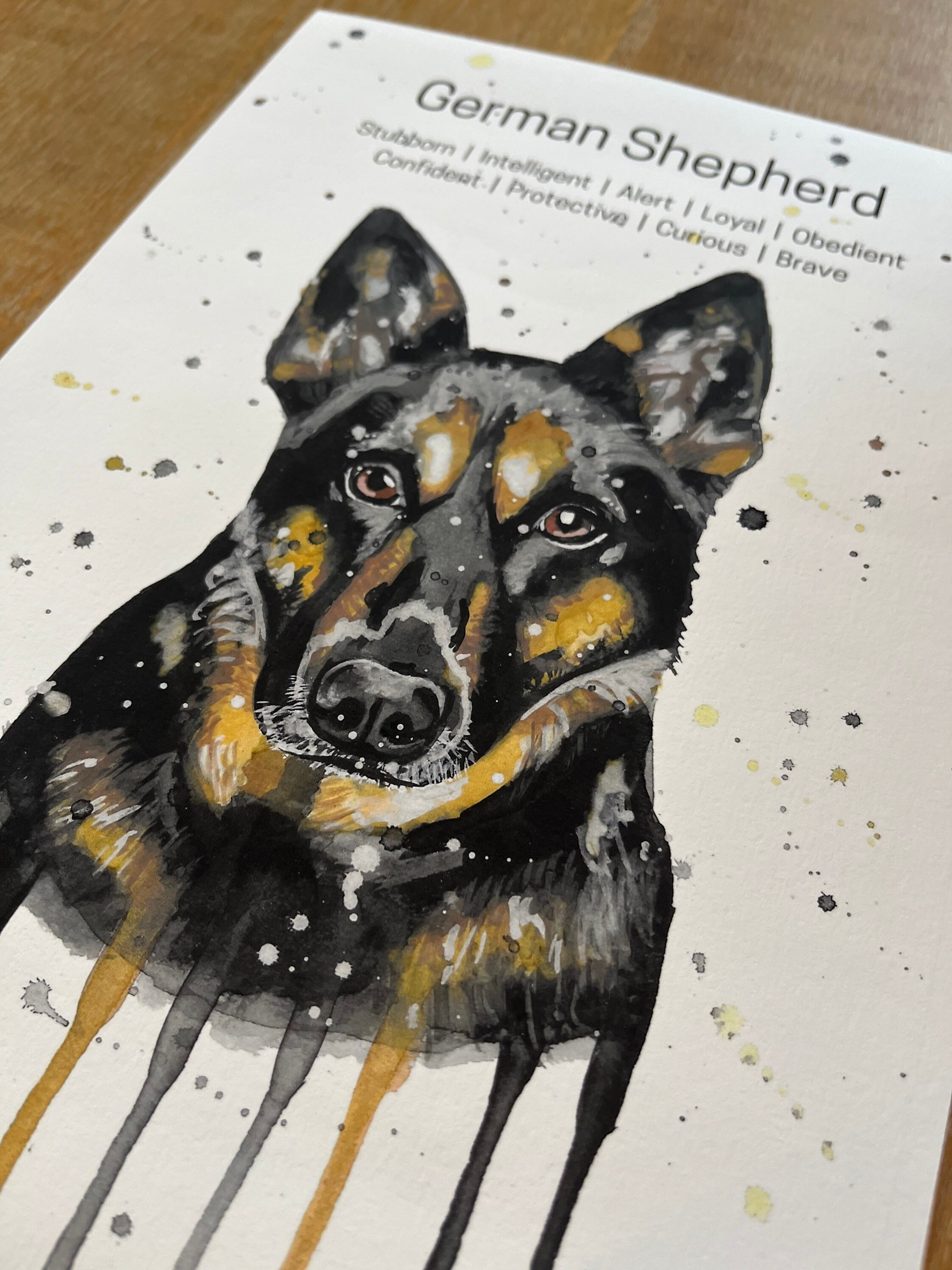 German Shepherd Print, German Shepherd Gifts for Her, for Men ...