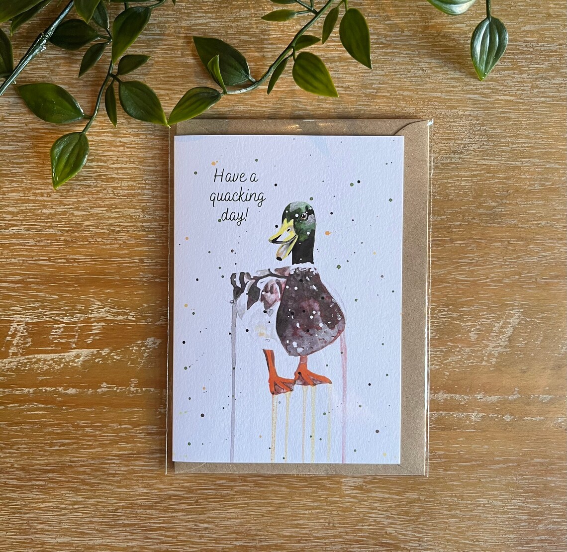 Duck Card, Duck Birthday Card for Her, Animal Birthday Cards for Him ...