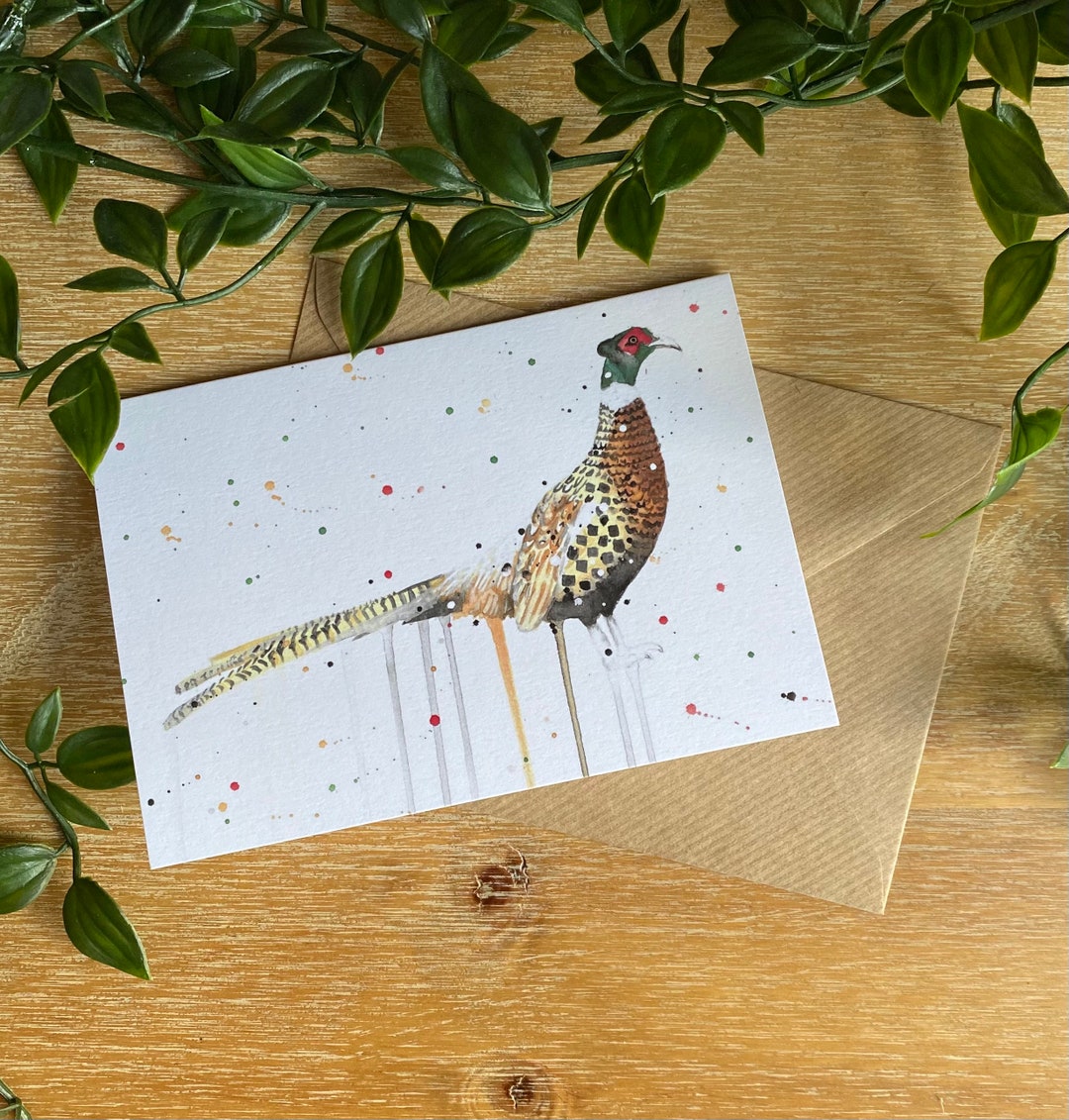 Pheasant Cards, Bird Cards, Birthday Card for Sister, Wildlife Cards ...