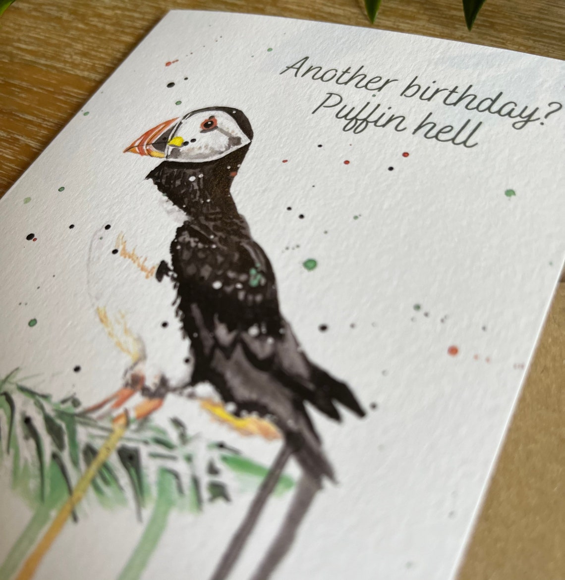 Puffin Birthday Card, Funny Birthday Card for Him, for Her, Pun ...