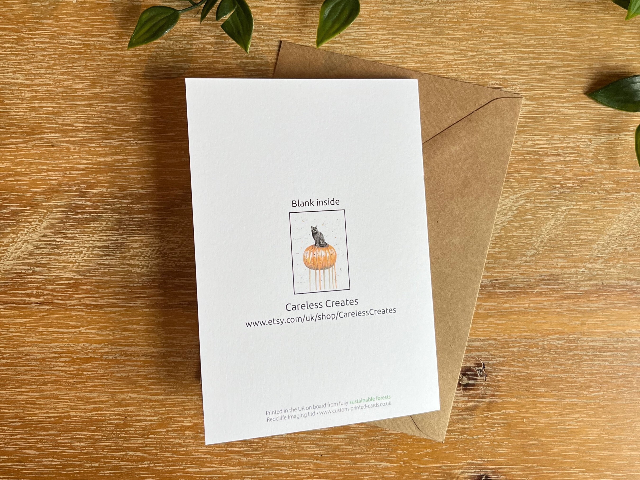 Black Cat Card, Black Cat Pumpkin, Pumpkin Card, Halloween Cards ...