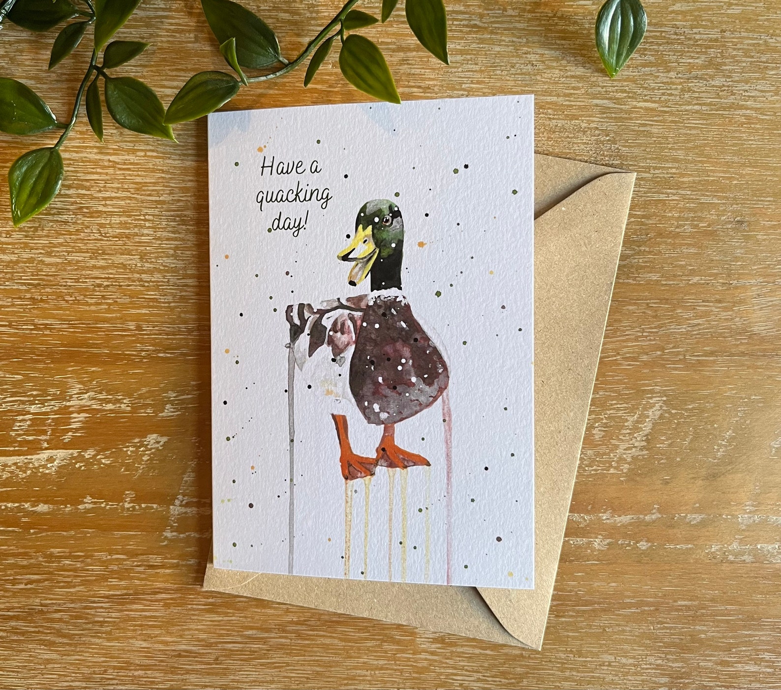 Duck Card, Duck Birthday Card for Her, Animal Birthday Cards for Him ...