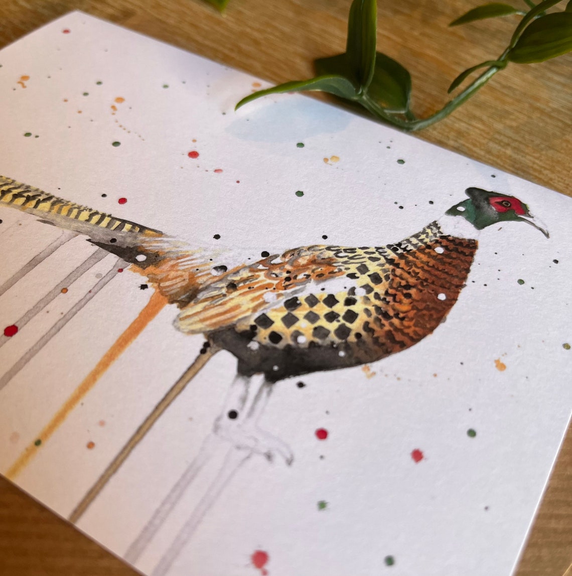 Pheasant Cards, Bird Cards, Birthday Card for Sister, Wildlife Cards ...